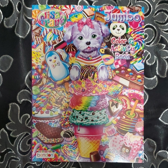 Lisa Frank | Toys | Lisa Frank Jumbo Color Activity Book With Puppy And ...